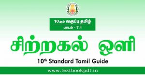 TN 10th Standard Tamil Guide | Lesson 7.1 சிற்றகல் ஒளி